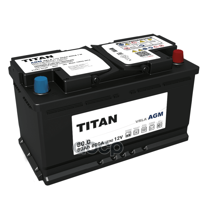 80 А. ч. Titan AGM обр. п, 800 A/EN (315х175х190) TITAN арт. 4610082702158