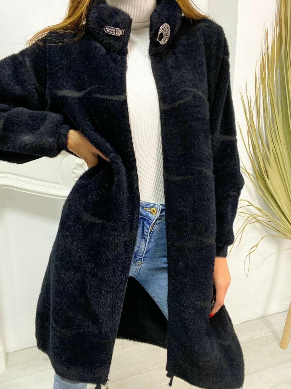 Кардиган  мягкий удлиненный 48-54