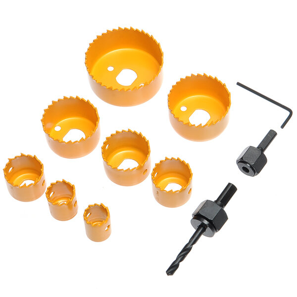 Набор коронок по дереву 19/22/29/32/38/44/51/64мм 11 предметов Tolsen 75865