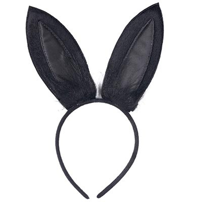 Ободок Уши Зайца черные/G