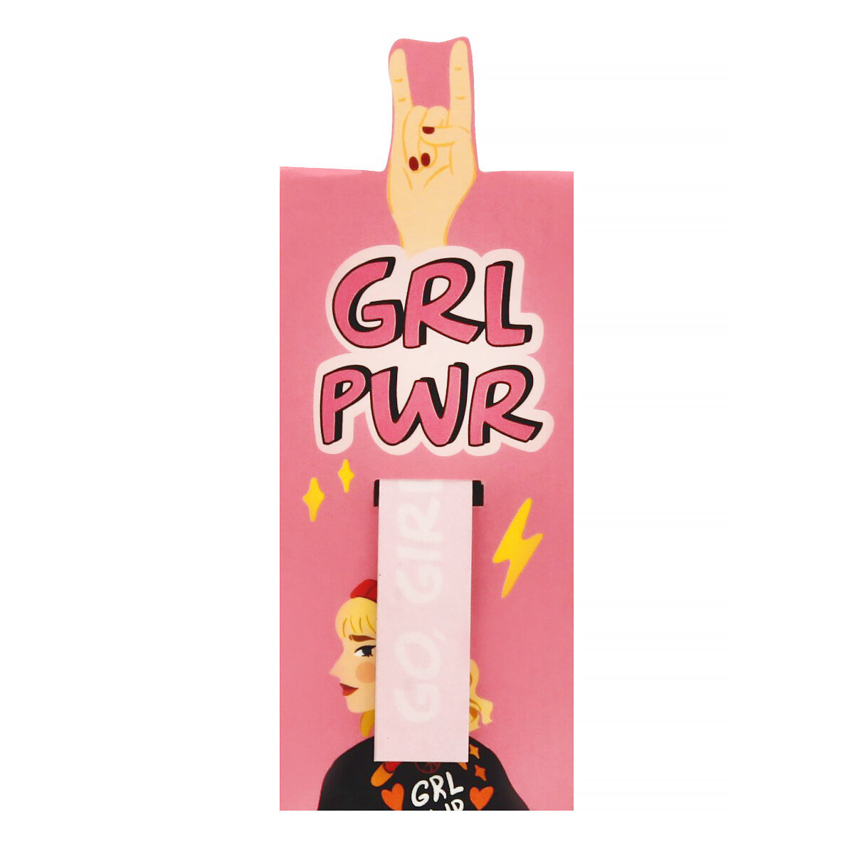 ArtFox Закладка магнитная стикер GRL RWR 0.5 х 14 х 6 см - удобный канцелярский аксессуар