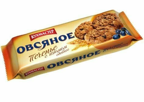 Кухмастер Печенье Овсяное с изюмом, 270 гр
