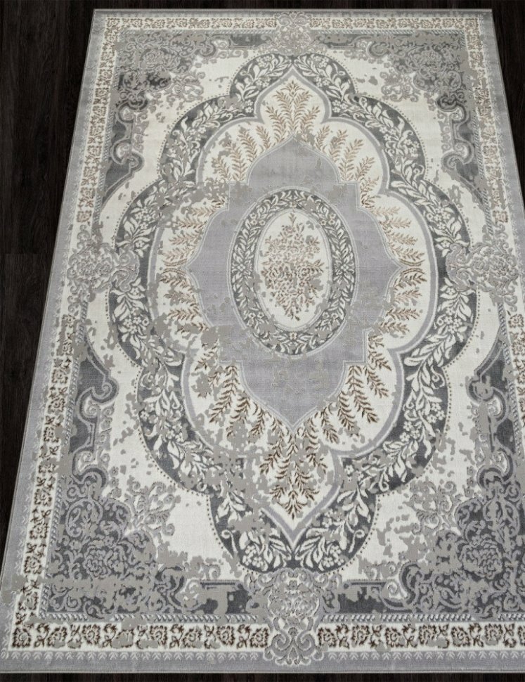 Ковер F290 - GRAY-GREEN - Прямоугольник - коллекция PALERMO (1.6 х 2.3 м)