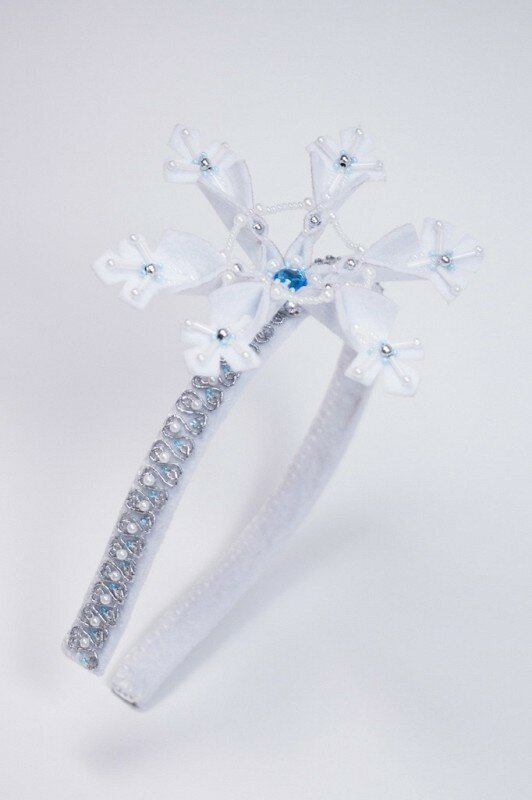 Набор для шитья Матренин Посад #8355 Ободок "Снежная сказка", 16 х 15 см