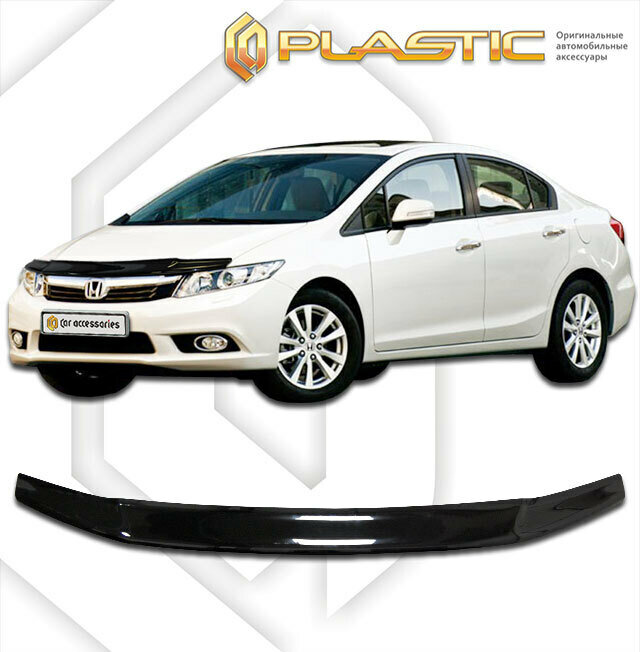Дефлектор капота Honda Civic седан 2012-2017
