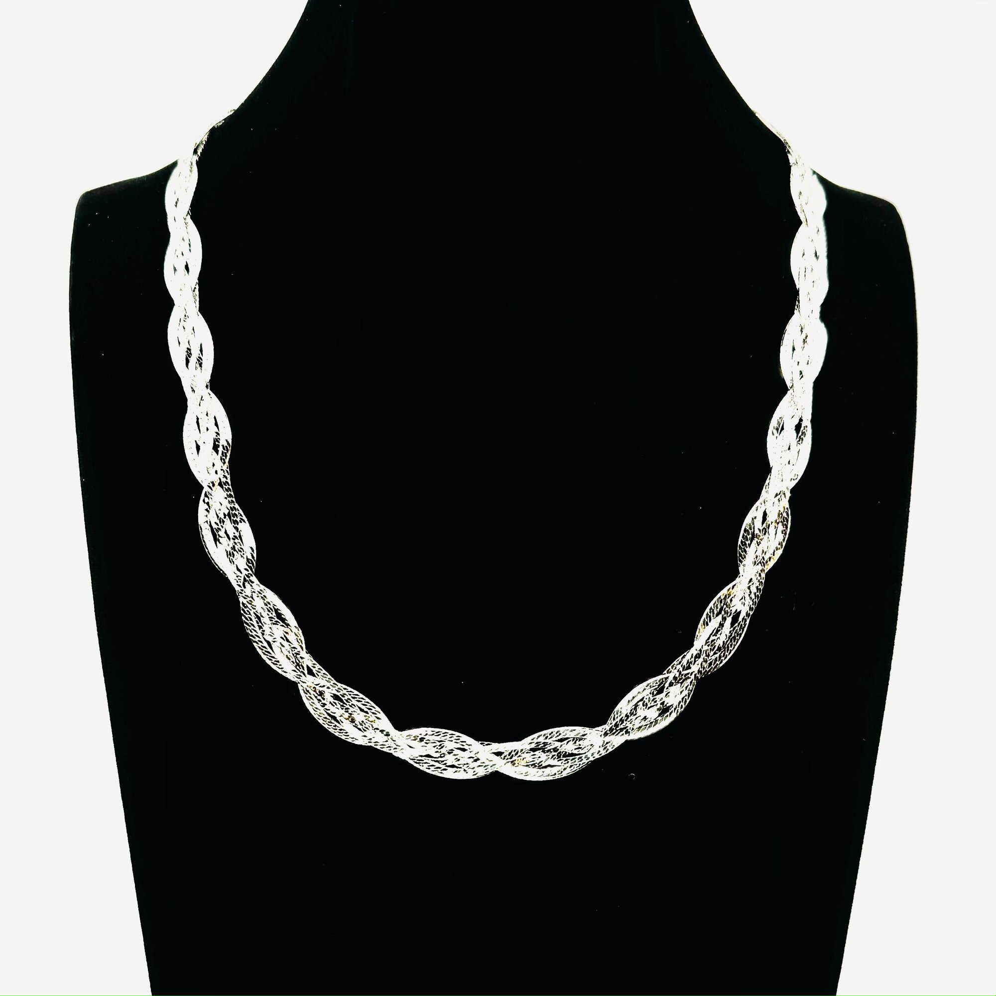 Цепь серебро, 925 проба, родирование