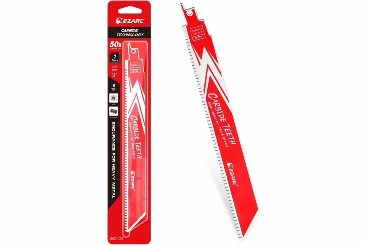 Ezarc 8021C07 Полотно из карбида вольфрама по металлу, чугуна и легированной стали 225 мм