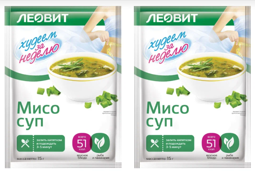 Суп Леовит Мисо Суп, 15 гр, 2 шт