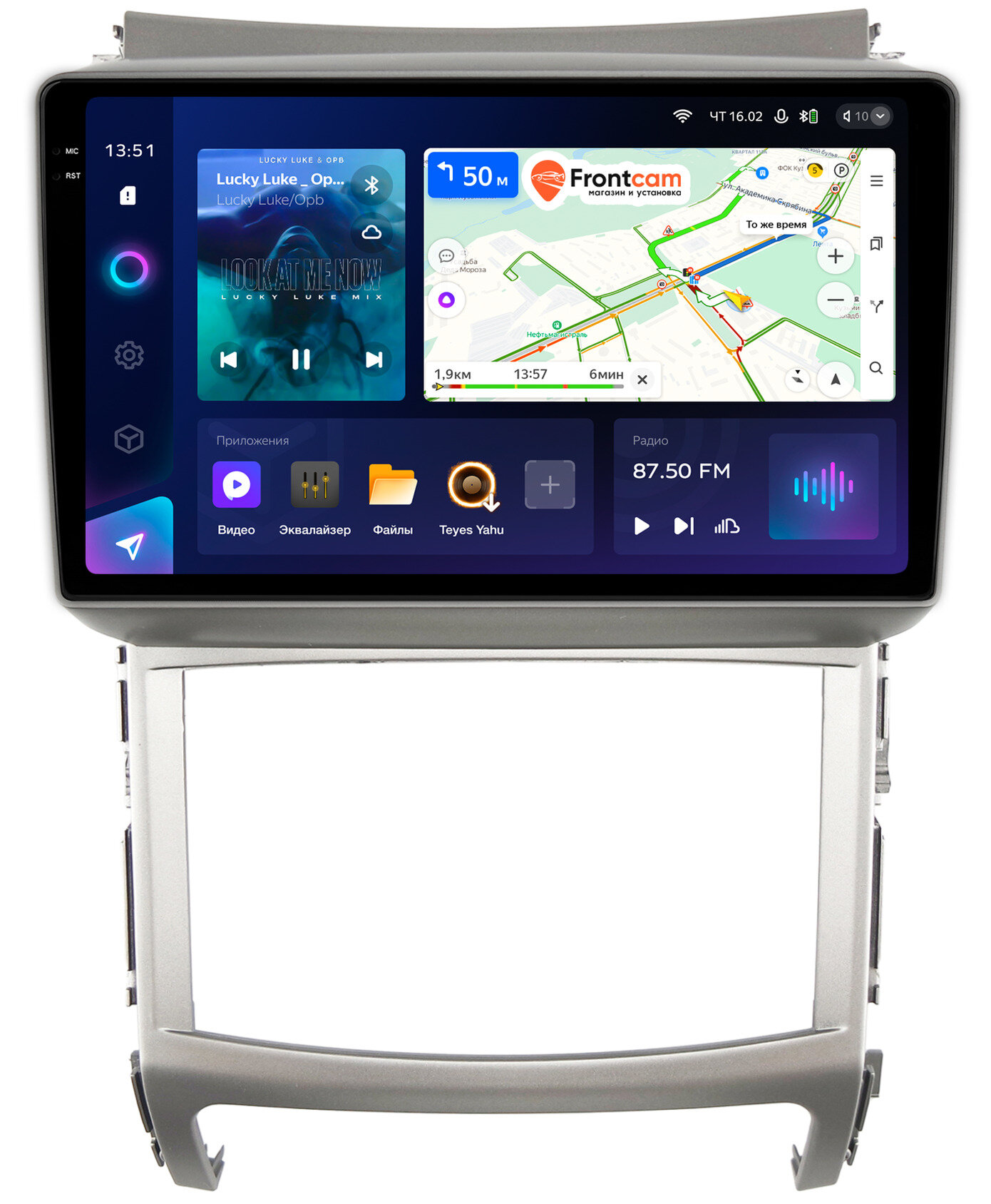 Штатная магнитола Hyundai ix55, Veracruz 2006-2015 Teyes CC3 2K 4/32 9.5" RM-9340 Android 10 (4G-SIM, DSP, QLed)