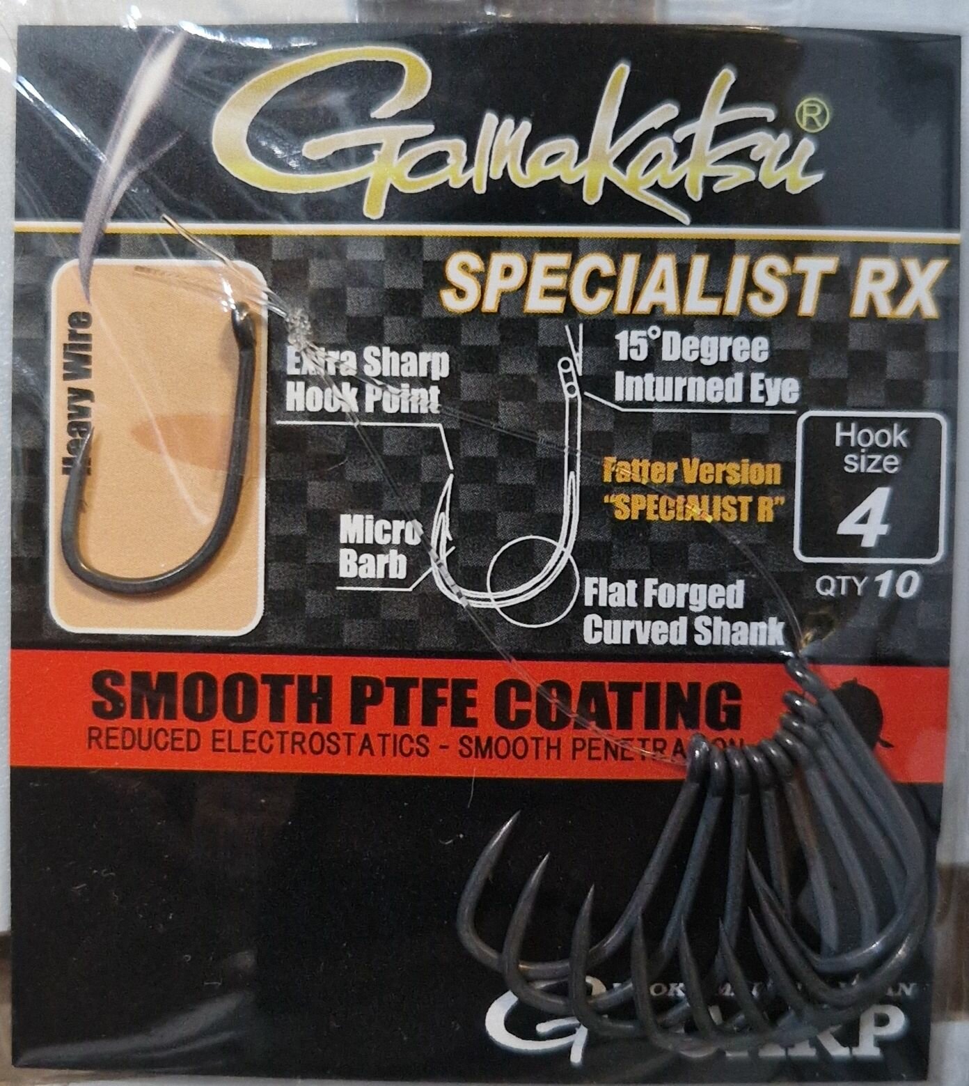 Крючок одинарный Gamakatsu G-Carp Specialist RX 4