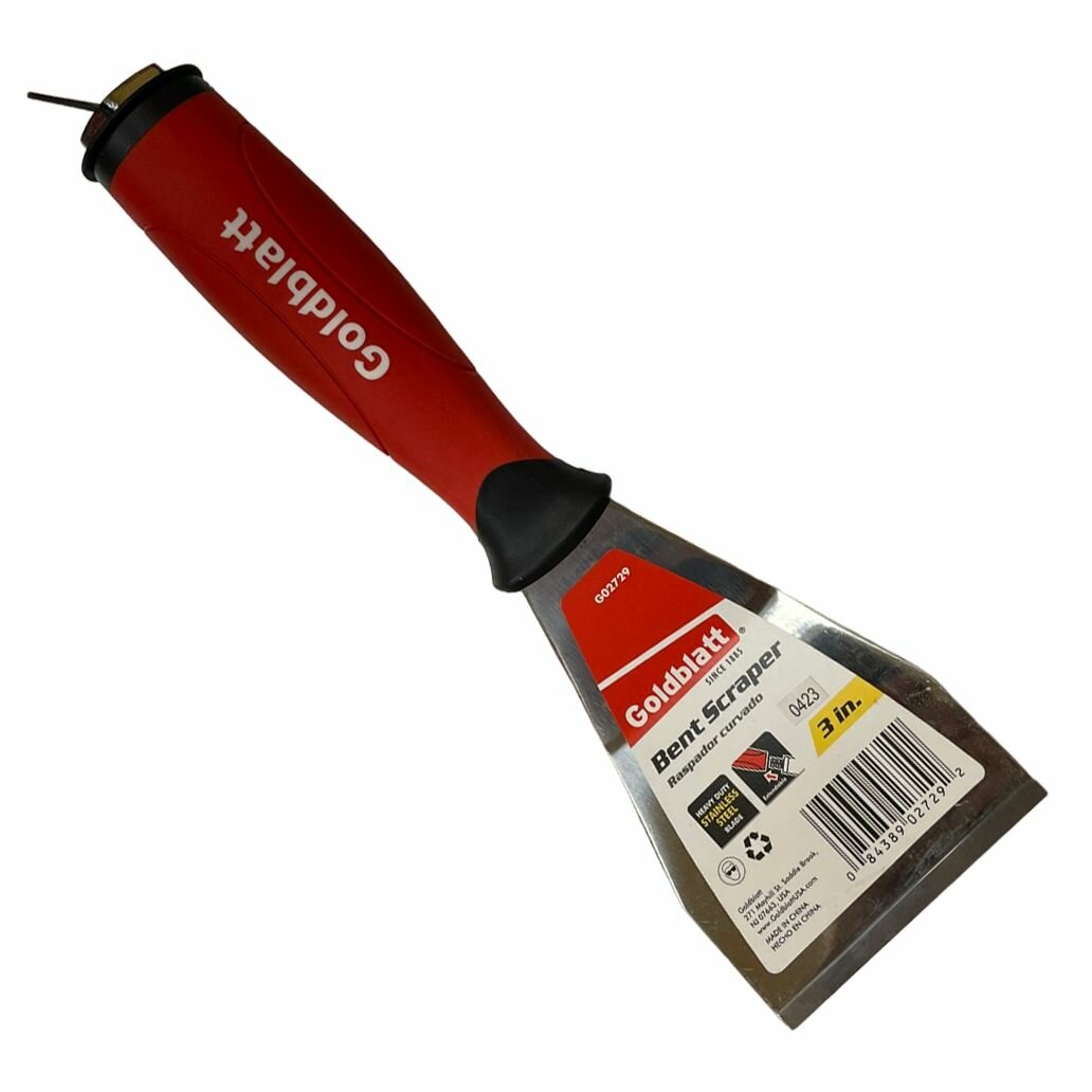Скребок изогнутый 76 мм, рукоятка Soft Grip, Goldblatt G02729