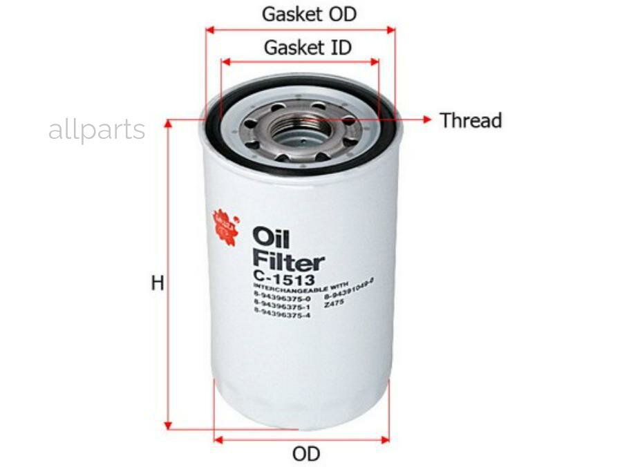 SAKURA C1513 Sakura Фильтр масляный C1513