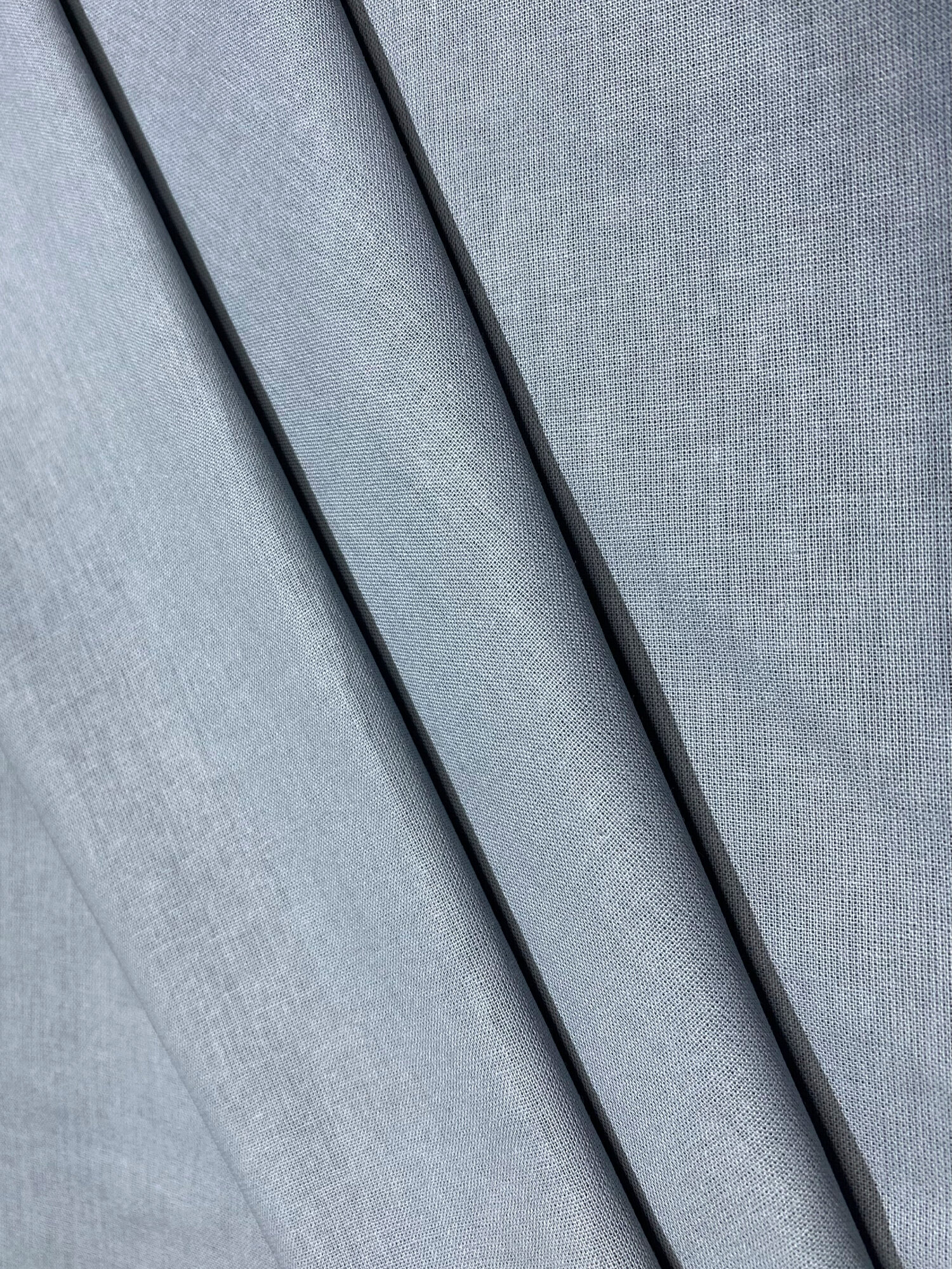 Бязь Серо-синяя(Однотонная)( Россия )