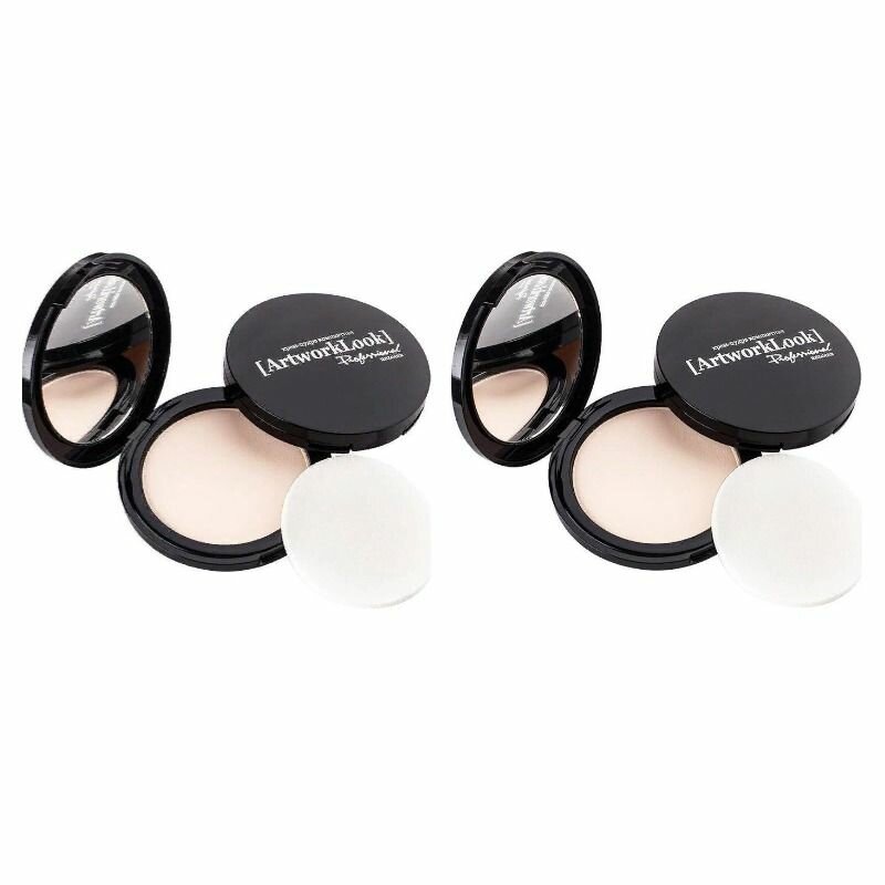 Relouis Крем - пудра компактная ArtworkLook Professional, тон 01 кремовая пастель, 10 гр, 2 шт