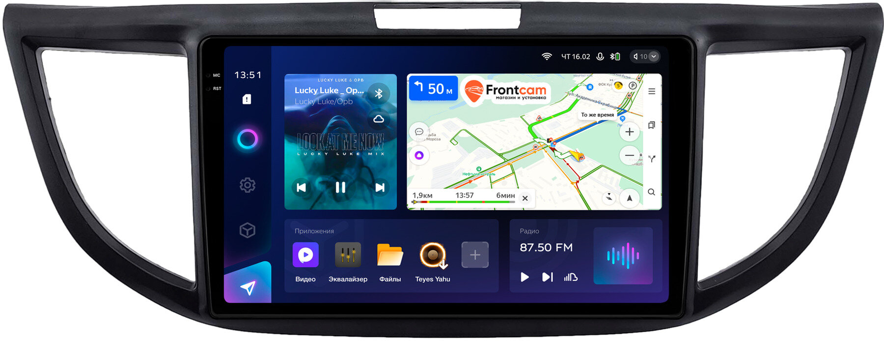 Штатная магнитола Honda CR-V 4 2011-2018 Teyes CC3 2K 4/32 9.5" RM-9-2250 Android 10 (4G-SIM, DSP, QLed)