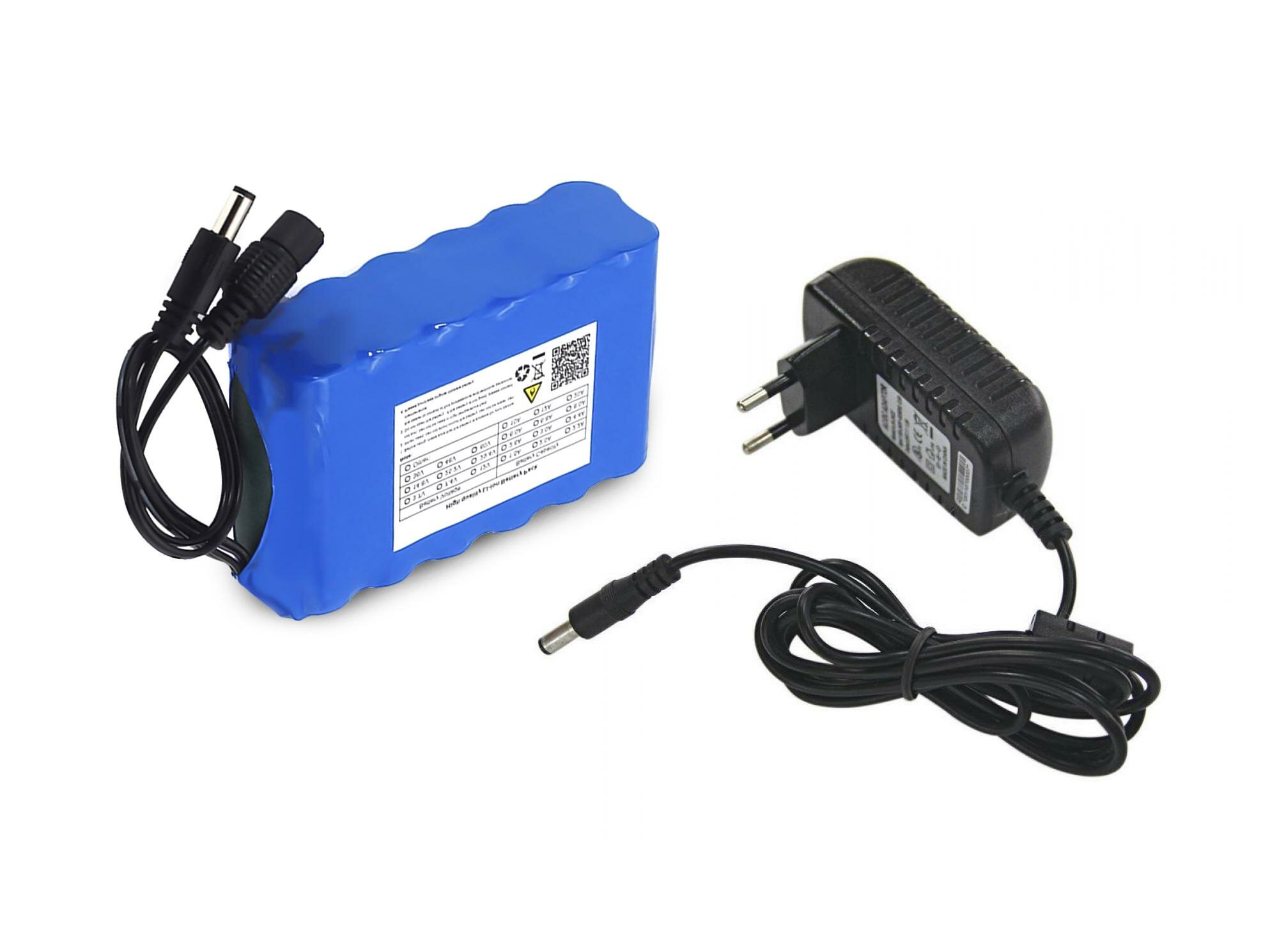 Комплект: Li-Ion аккумулятор Литий-ионный (I33425KO) 12 вольт 6800 мАч и блок питания - аккумулятор для видеокамер литий ионный