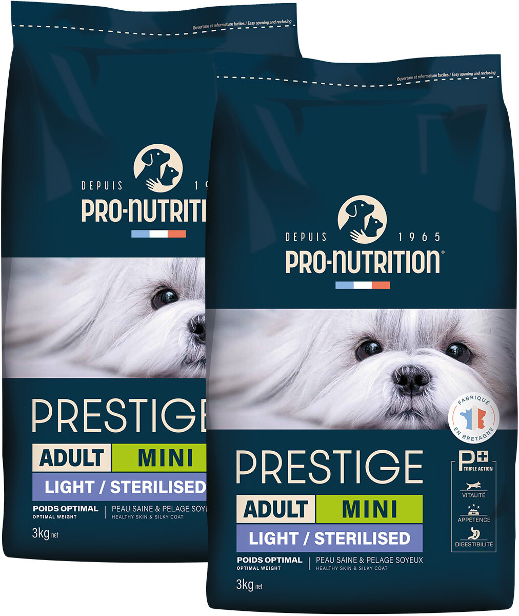 FLATAZOR PRESTIGE LIGHT/STERILISED ADULT MINI диет для взр кастрир и стерил собак маленьк пород NEW 3 + 3 кг