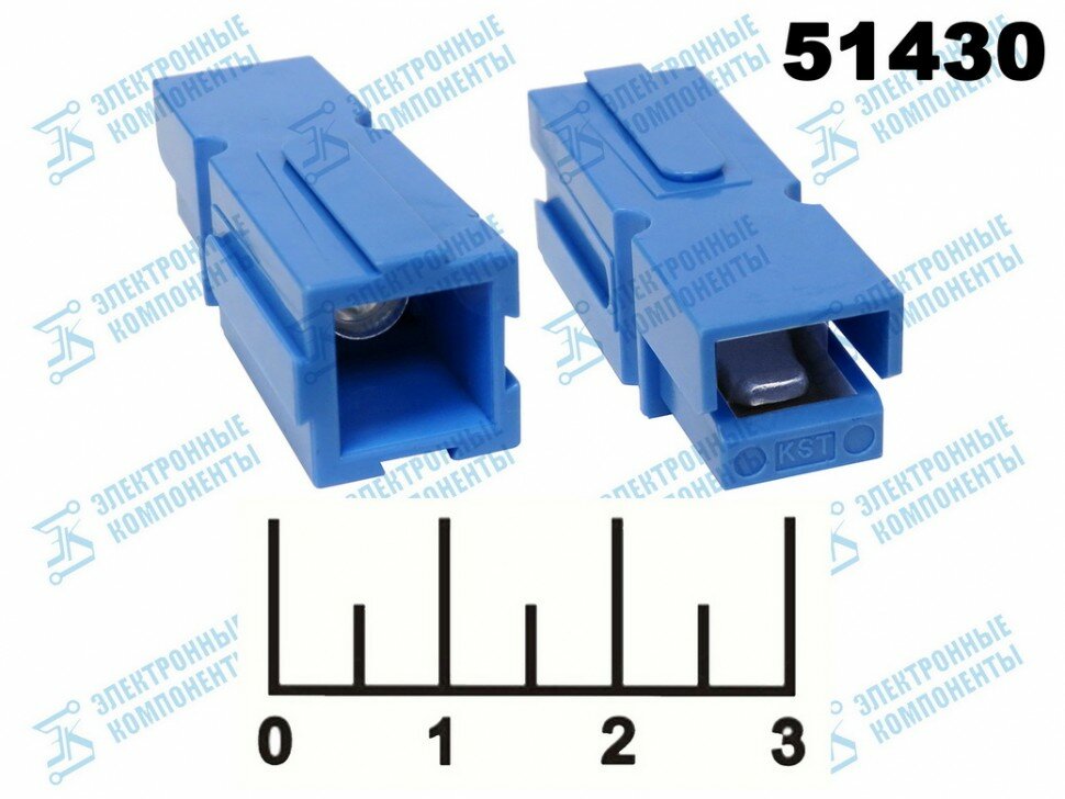 Разъем силовой 1pin BMC 1M синий (14AG) (Anderson)
