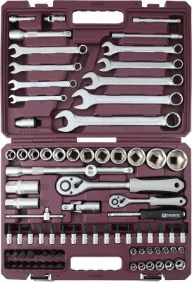 Набор инструмента универсальный Thorvik1/4", 1/2"DR, 82 предмета