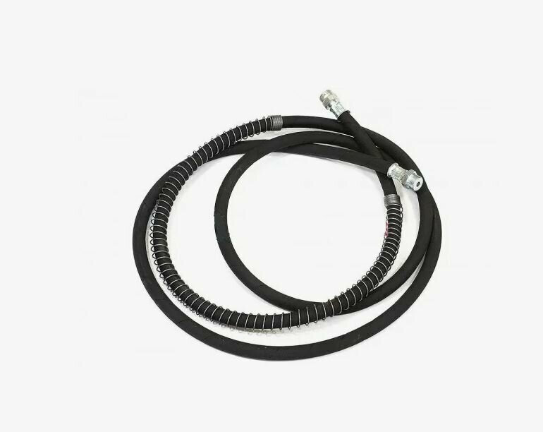 Шланг полуприцепа с пружиной (L2430мм, D27мм штуцер-штуцер М22хМ16) (Полюс Альфа) 5410-3506502-30