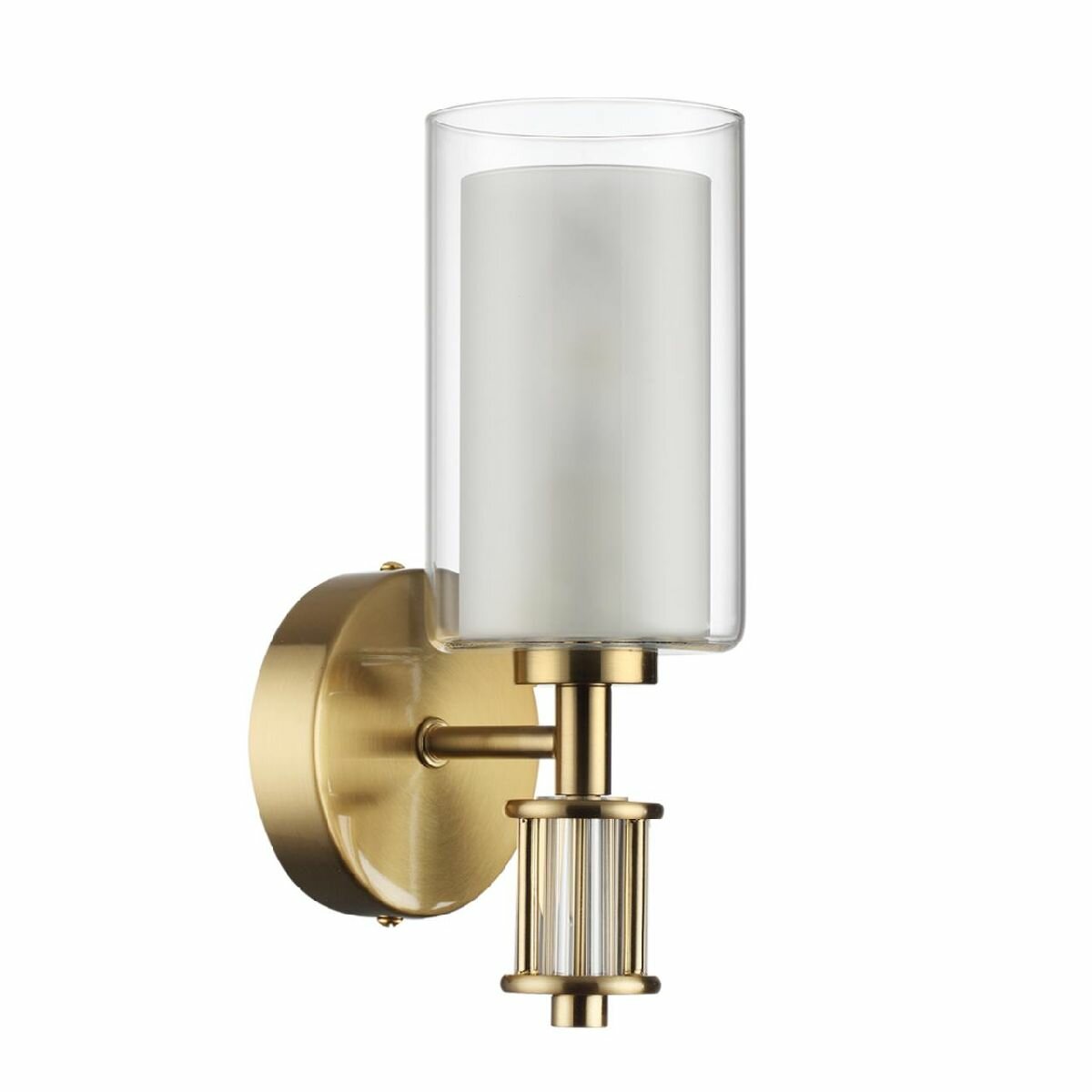 Бра Odeon Light Saga Classic 5088/1WA, белый/золотистый, 40 Вт