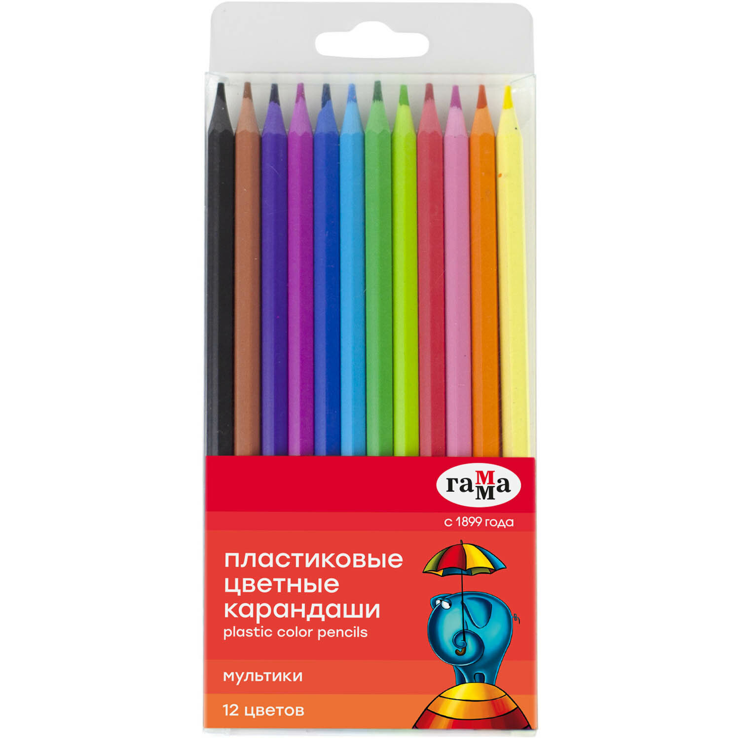 Карандаши цветные гамма 12 шт.