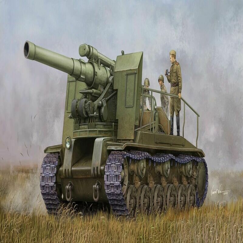 Сборная модель САУ 203-мм САУ С-51 образца 1943 г