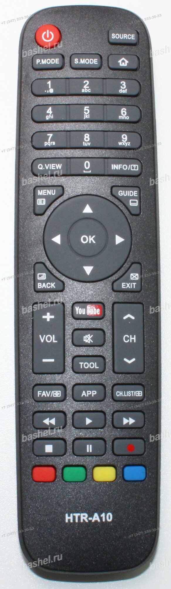 Haier HTR-A10 YouTube, Пульт ДУ