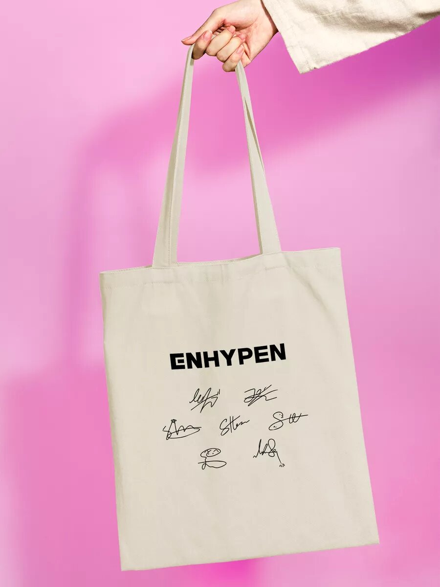 Сумка шоппер  с принтом Энхайпен