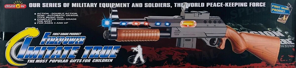 Автомат Дробовик Firepower IMITATE TRUE WW-801B-2 свет, звук 50*12*3,5 см
