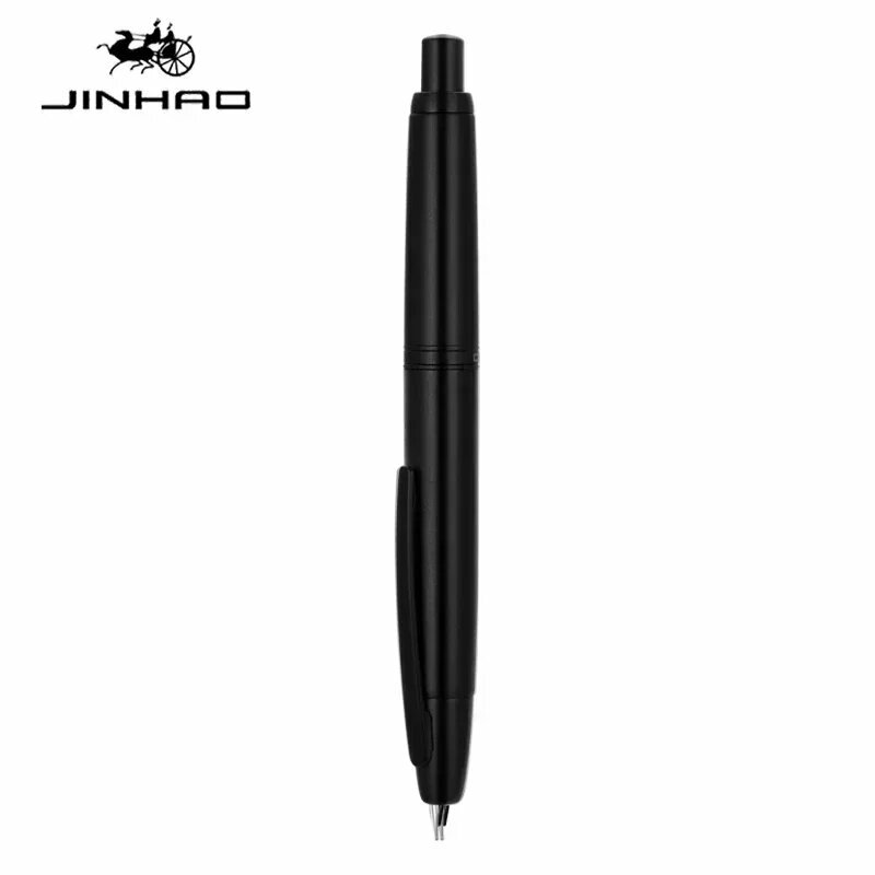 Перьевая ручка JINHAO 10 матовая черная EF/F Черный, ЭФ, Matte Black