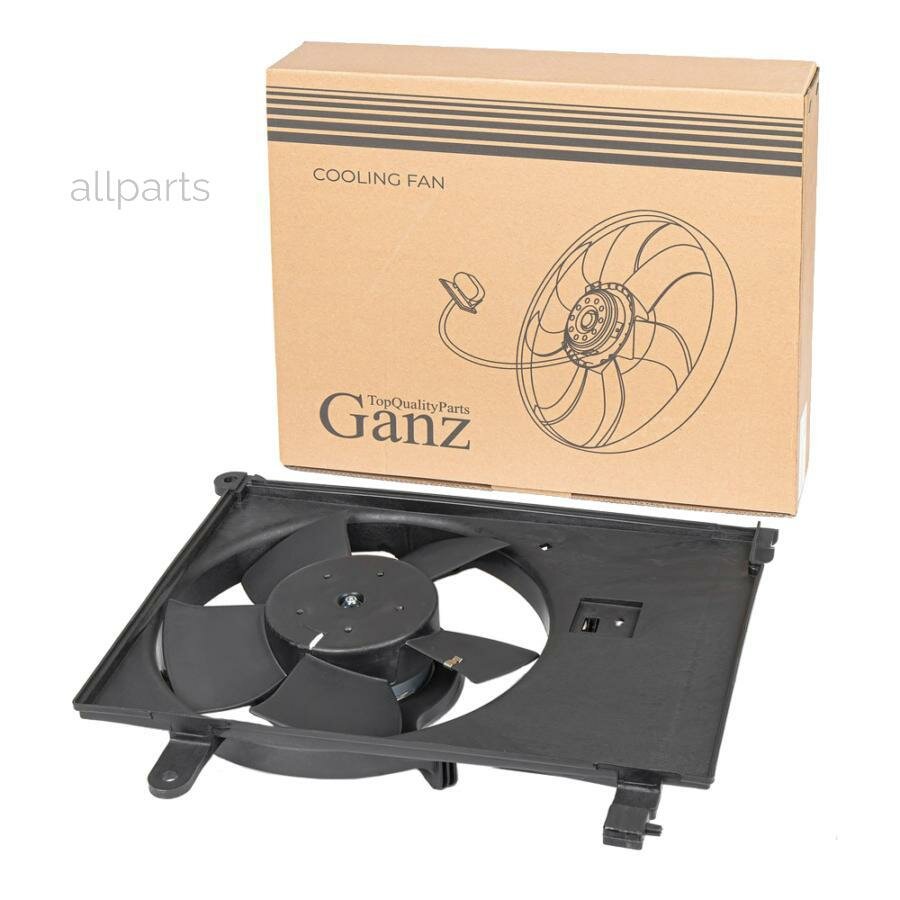GANZ GIC06496 Вентилятор радиатора в сборе для DAEWOO Lanos (KLAT) 1.4/1.5/1.6 16V 1997-2005 GANZ GIC06496