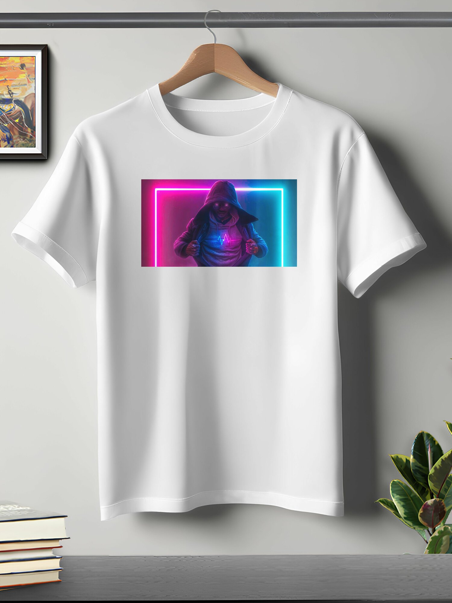 Футболка  Детская ONEQ 134 (9-10) размер с принтом Арт аниме, белая