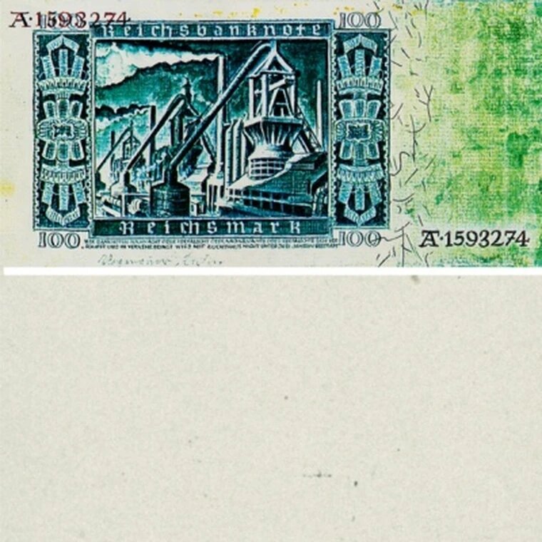 Проект 100 рейхсмарок 1941 Германия, сувенирная копия, банкноты и купюры редкие коллекционные