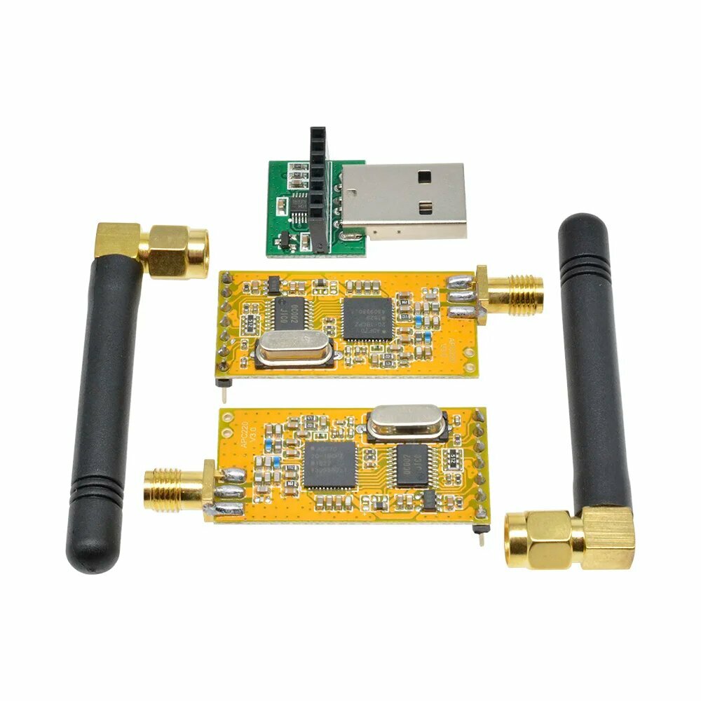 APC220 беспроводные радиочастотные серийные модули данных с антеннами модуль передачи данных USB преобразователь комплект адаптеров для Arduino 3,3 в-5 в