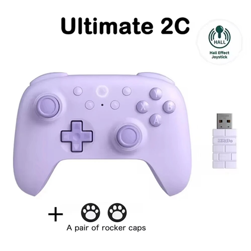 8BitDo-Ultimate 2C Геймпад Беспроводной 2,4G Connectivity Максимальная серия Упрощенная версия для ПК, Windows 10, 11, Steam PC