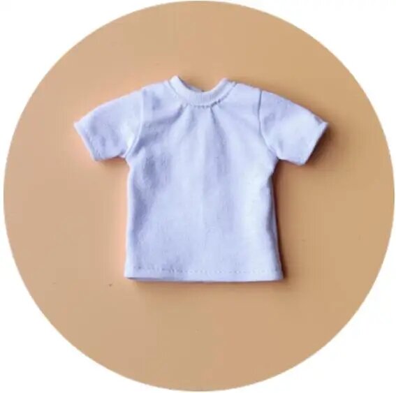 Короткая футболка в полоску для кукол Blyth F