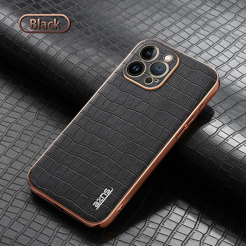 Защитный чехол MyPads для Apple iPhone 13 Pro (Эпл Айфон 13 Про) с тиснением под кожу крокодила