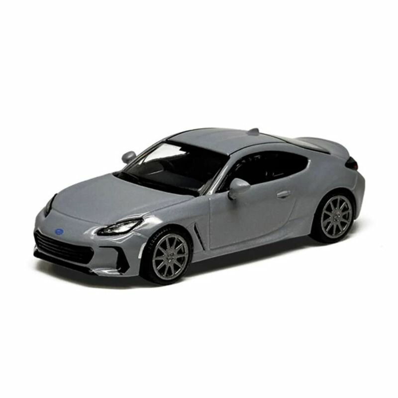 Машинка коллекционная POPRACE 1/64 Subaru BRZ 2022 Magnetit Grey White Diecast Scale Model Car
