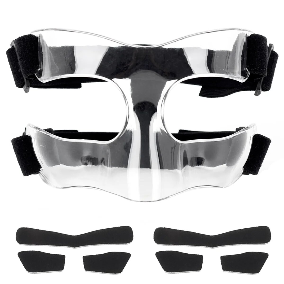 Защита для носа для сломанного носа, регулируемая защита для лица, спортивная тренировочная маска для лица, защита для носа с