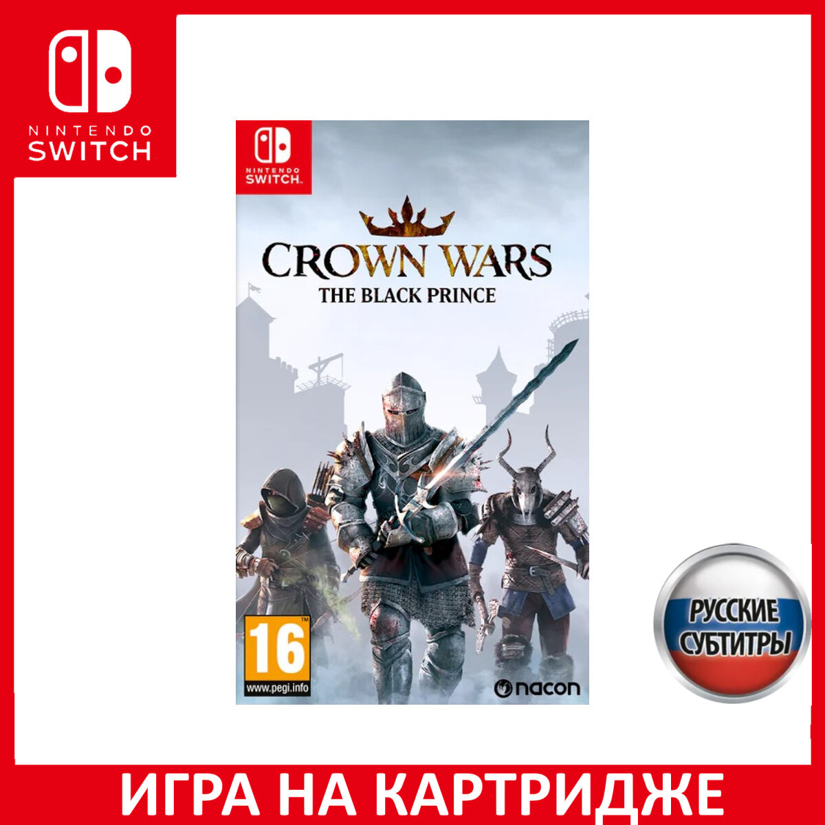 Игра Crown Wars: The Black Prince Switch Русская Версия Картридж на Nintendo Switch