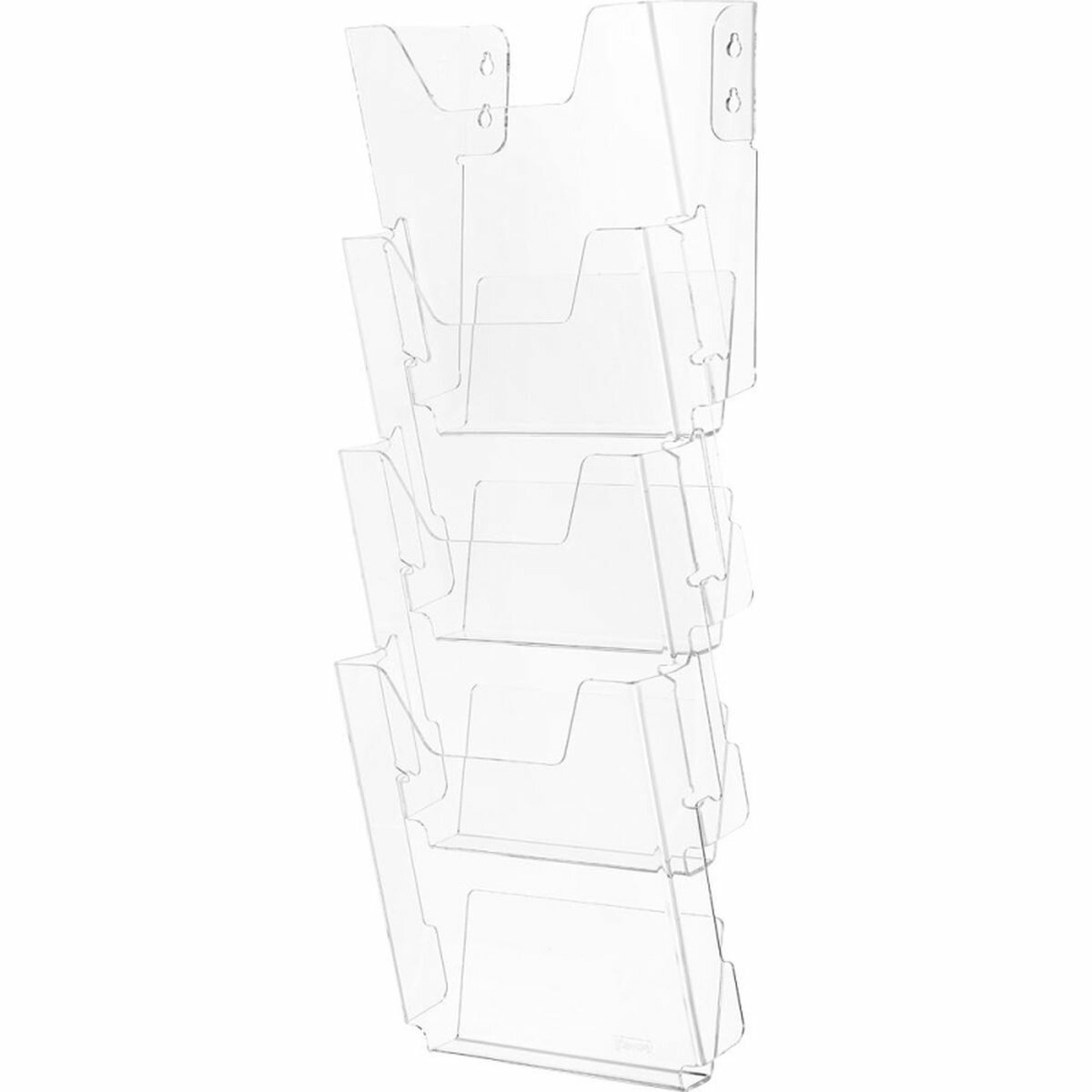 Лоток настенный вертикальный Attache (А4, оргстекло, 590x215мм, 4 отделения) 1шт.