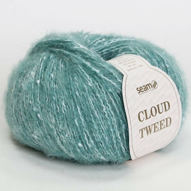 Пряжа Seam CLOUD TWEED 100120 ментол (2 мотка)