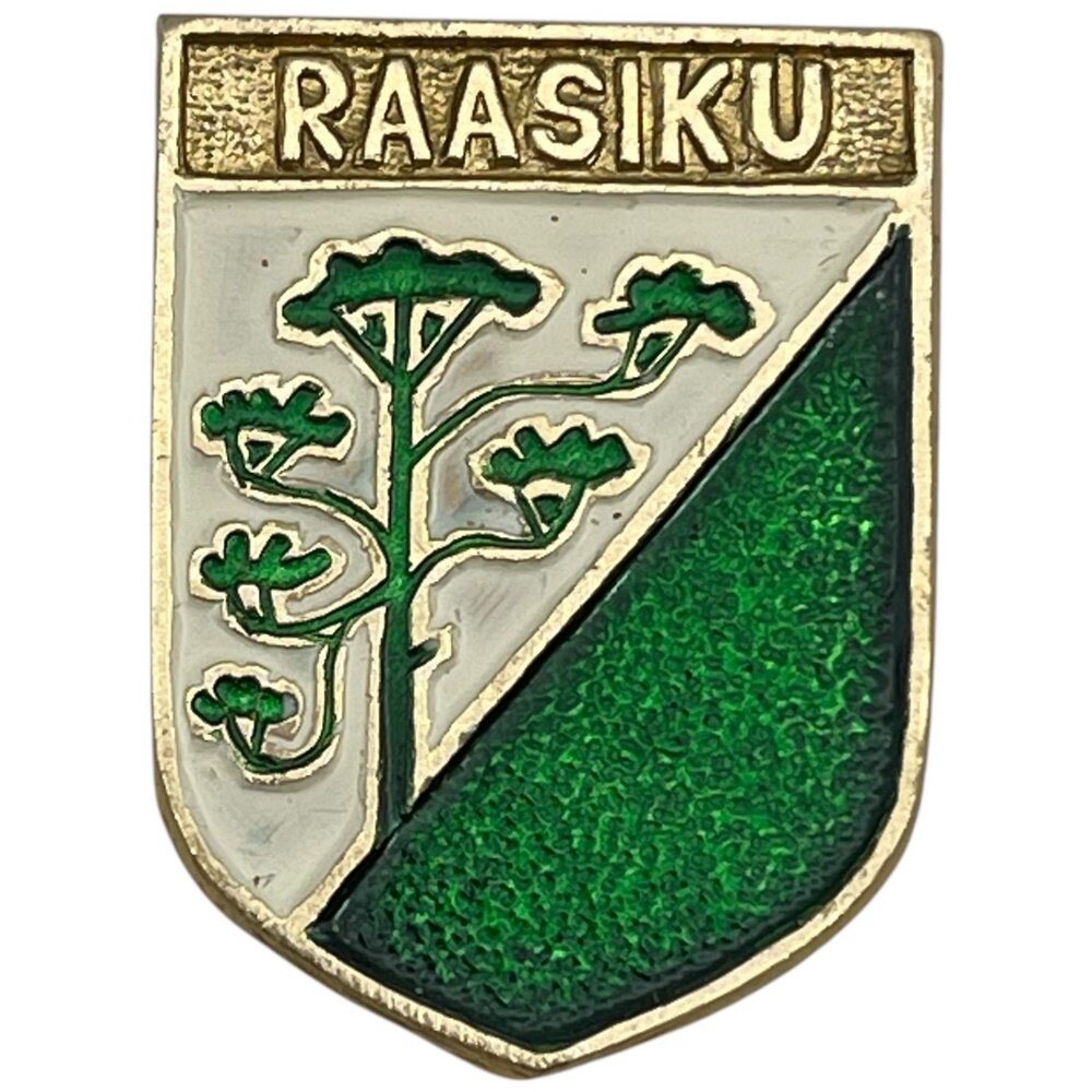 Знак "Raasiku. Современные гербы городов Эстонии" (Раасику) 1996-2002 гг. (КЭМЗ)
