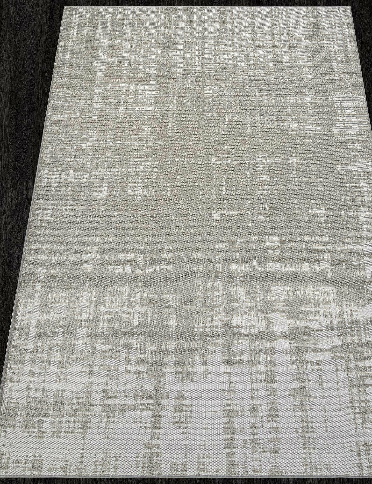 Ковер на пол на кухню в гостиную 200х290 см бежевый современный безворсовый 402618 Kover-Russia