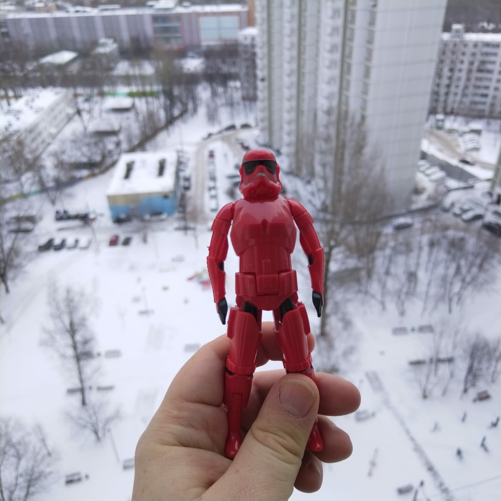 Фигурка трансформер красный воин 15 си