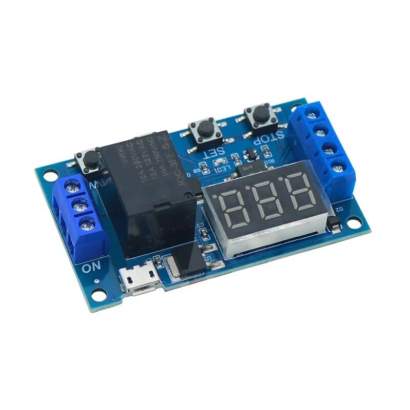 Реле таймера задержки Delay Timer Switch 5 Pcs, Black Relay