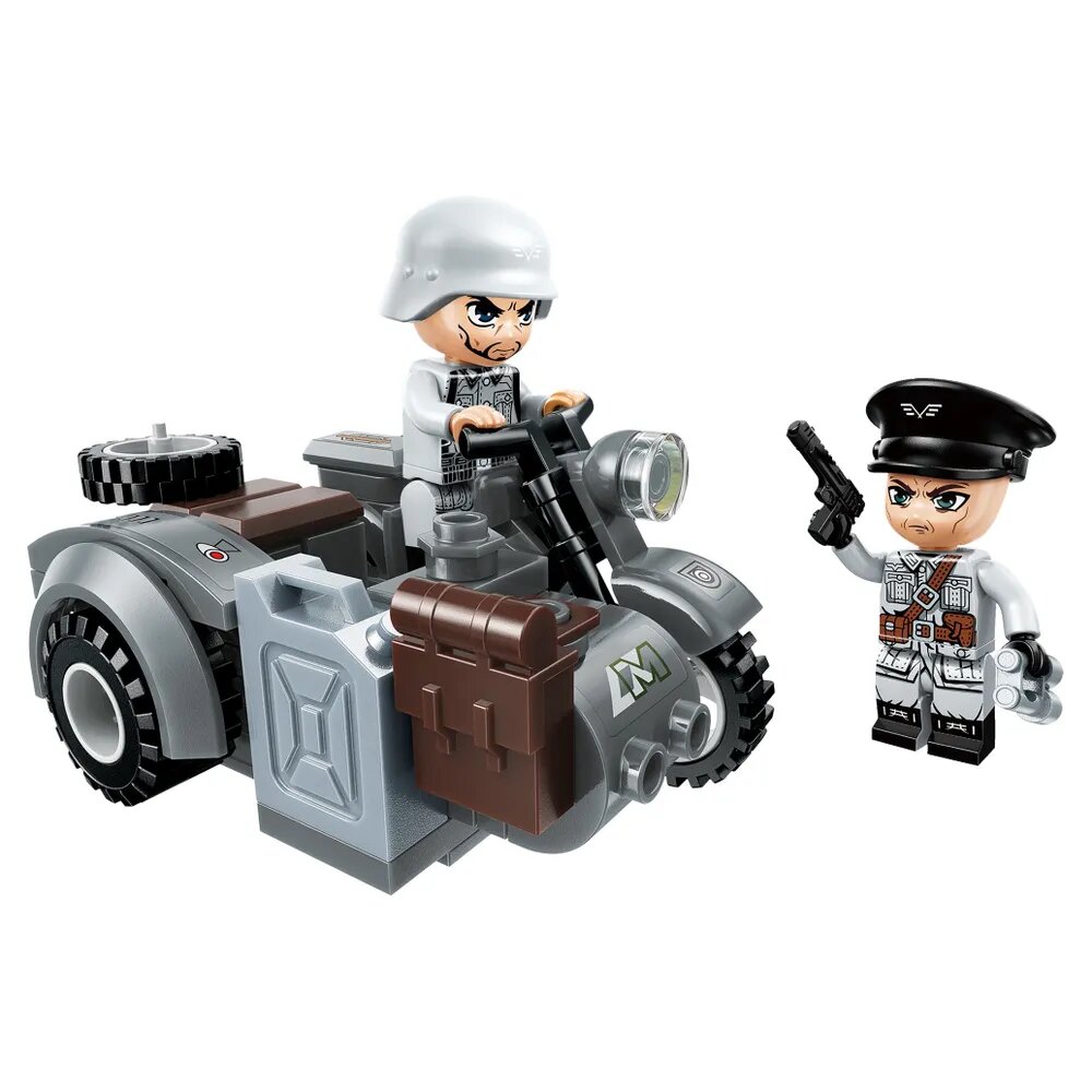 Конструктор Qman Мотоцикл с люлькой 69 дет 6+ 21021-1