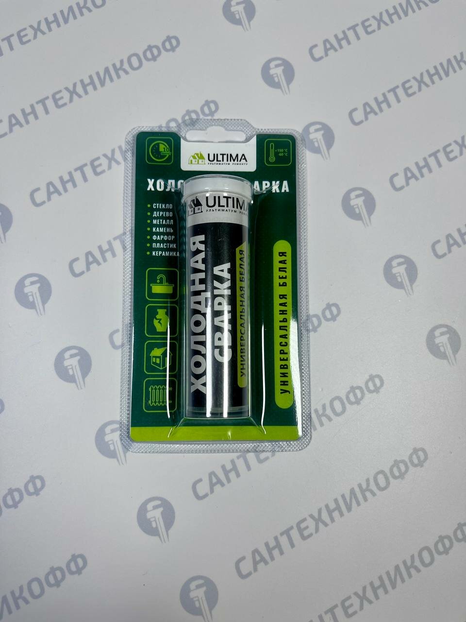 Универсальный клей холодная сварка ULTIMA белый, 58 г UA5825