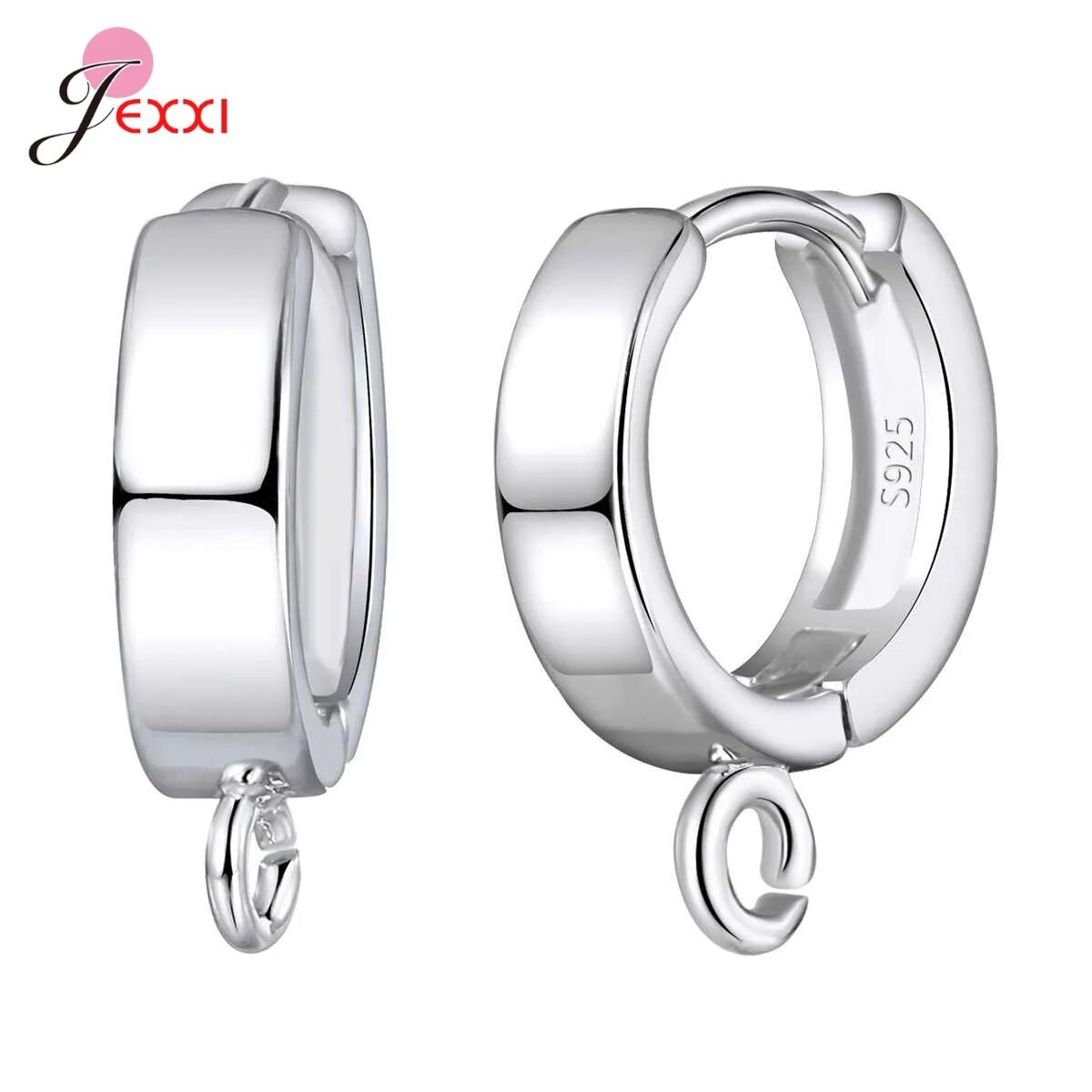 Простые крючки для сережек из стерлингового серебра 925 пробы для женщин, серьги «сделай сам», ювелирные изделия, застежки, аксессуары